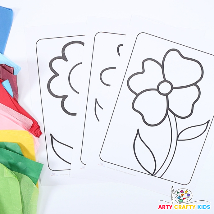 Tissue Paper Flower Craft - Arty Crafty Kids Tissue Paper Flower Craft - Arty Crafty Kids